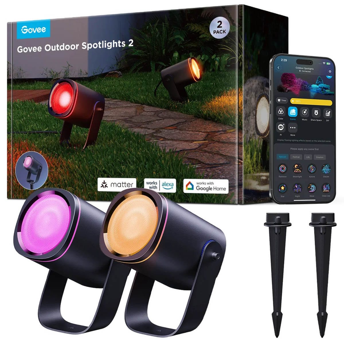 Govee Outdoor Spotlights 2 - MatterDevices.io