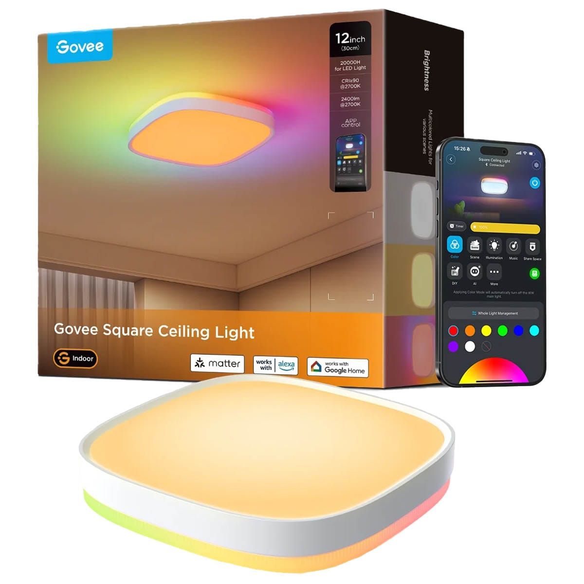 Govee Square Ceiling Light - MatterDevices.io