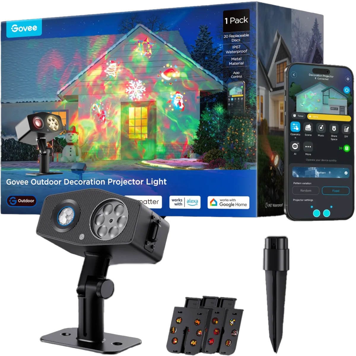 Govee Outdoor Decoration Projector Light - MatterDevices.io